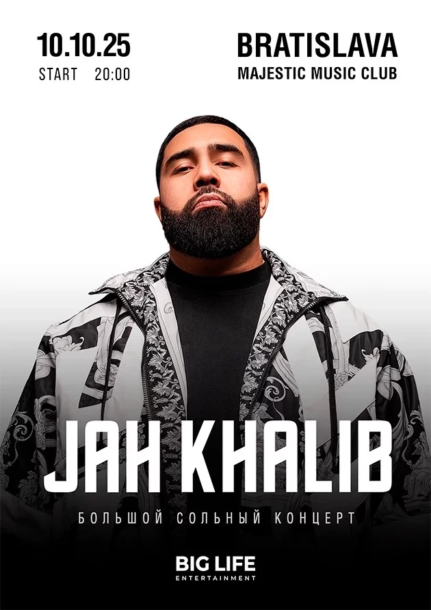 JAH KHALIB в Bratislava 10 October 2025 - Majestic Music Club : buy ...